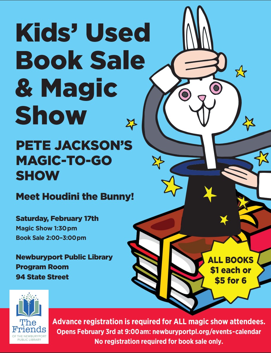 Kids Book Sale – Newburyport, Friends of the Library
